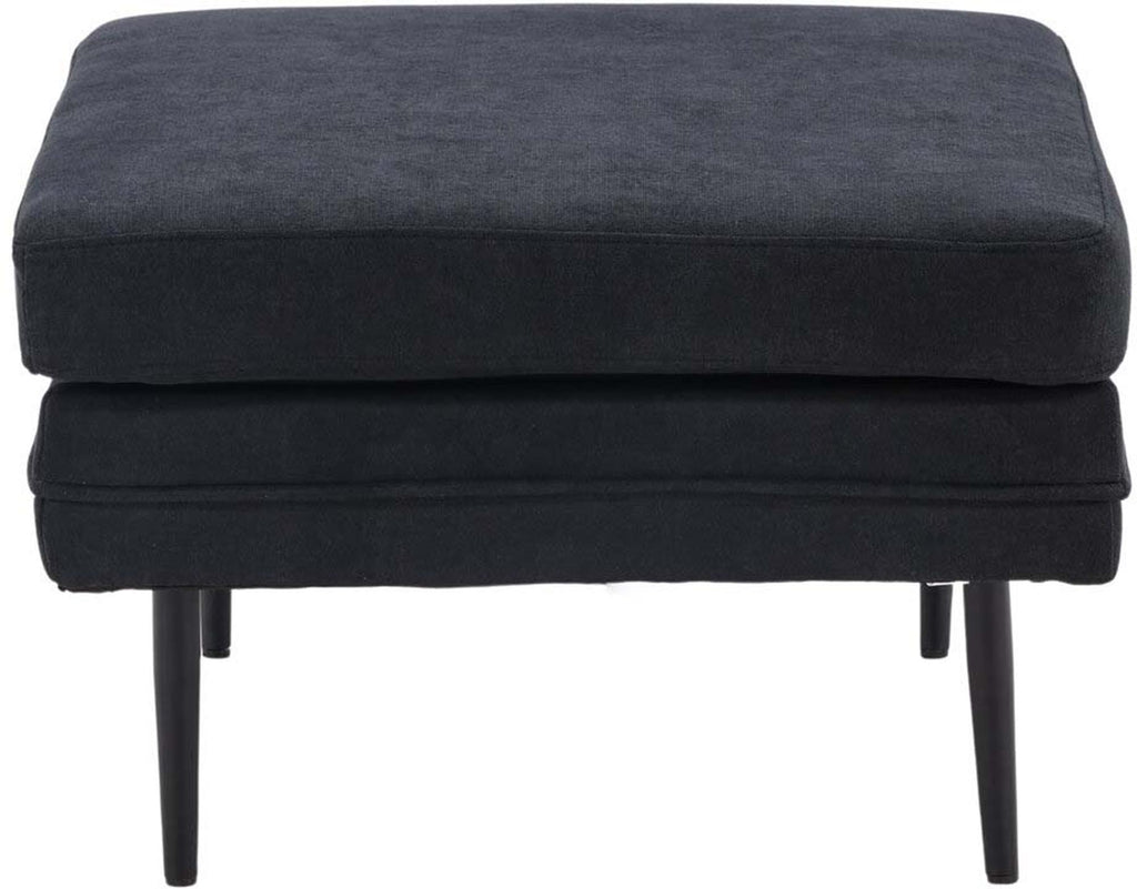 Venture Home boom Ottoman Black W90cm x D70cm H49cm