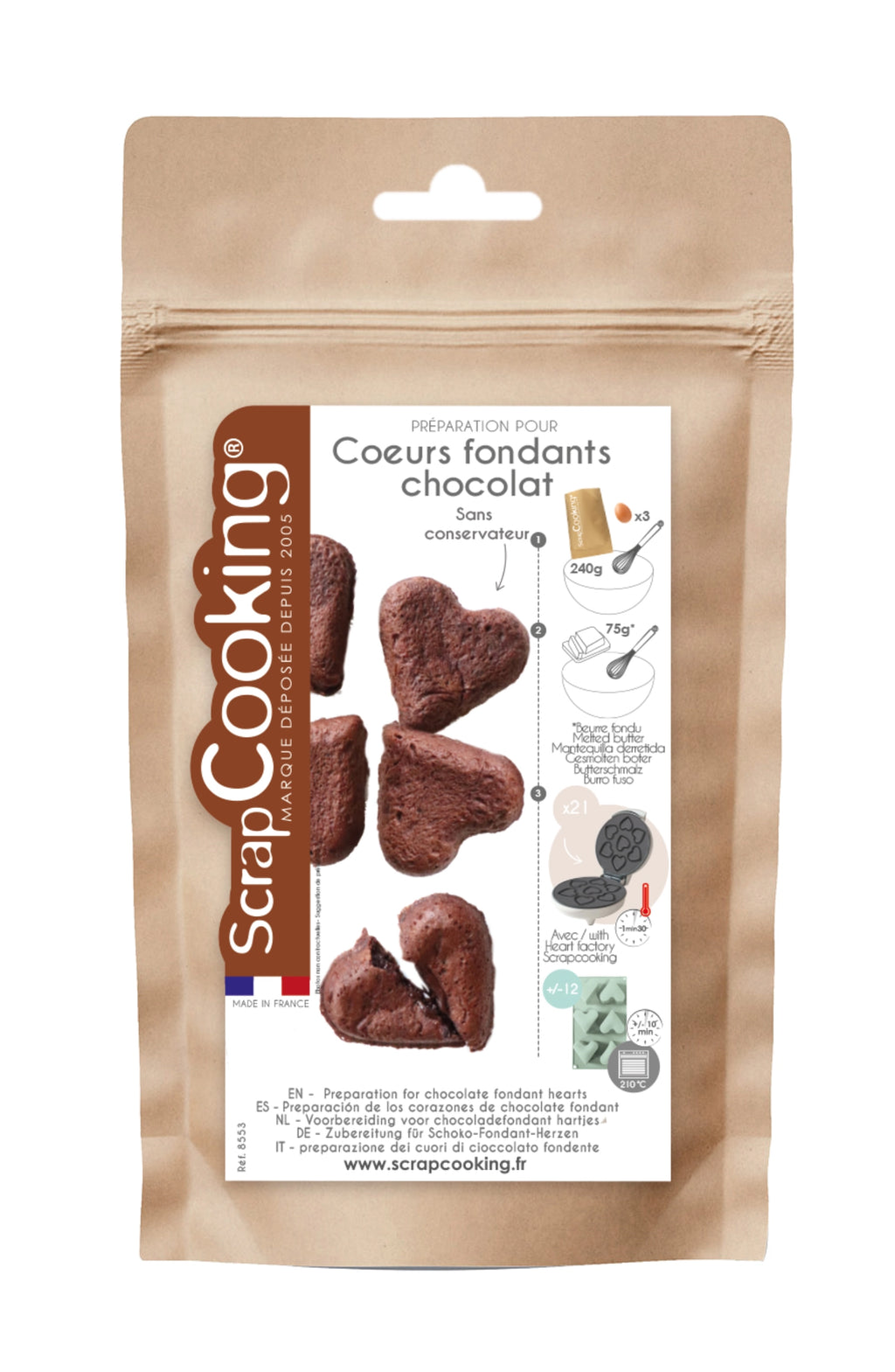 Biscuits au chocolat prêts à l'emploi Scrap Cooking 240 g - Tout ...