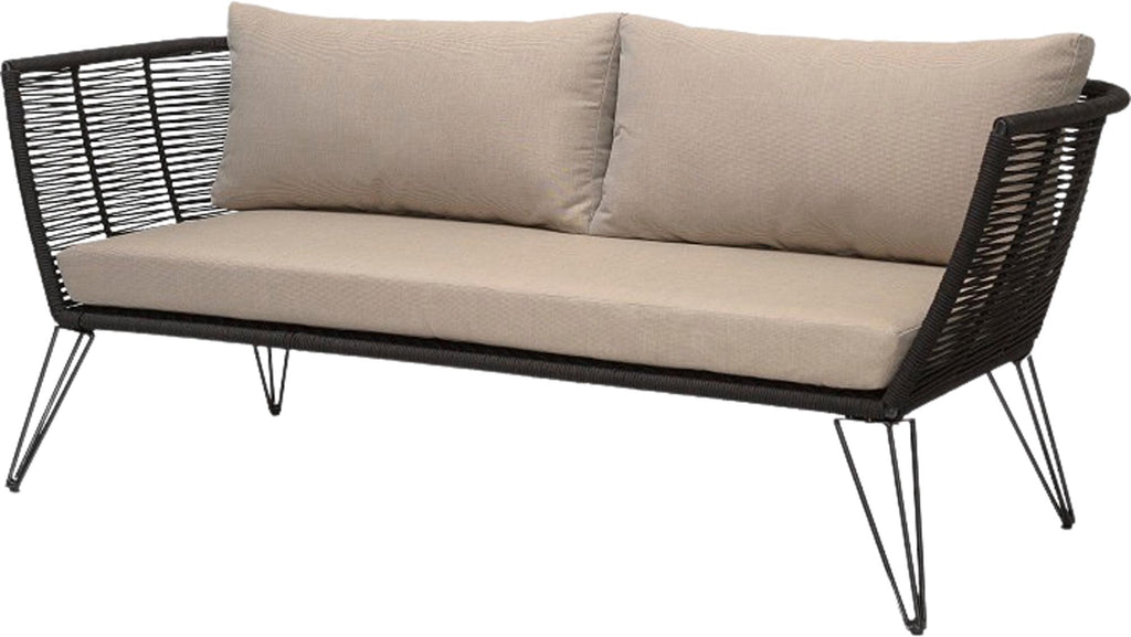 Bloomingville Mundo Sofa, Black, Metal B175cm x T74cm H72cm