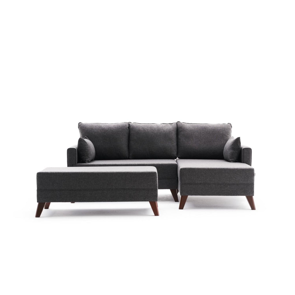 Atelier Del Sofa Bella Mini Corner Right Bettsofa - Anthrazit