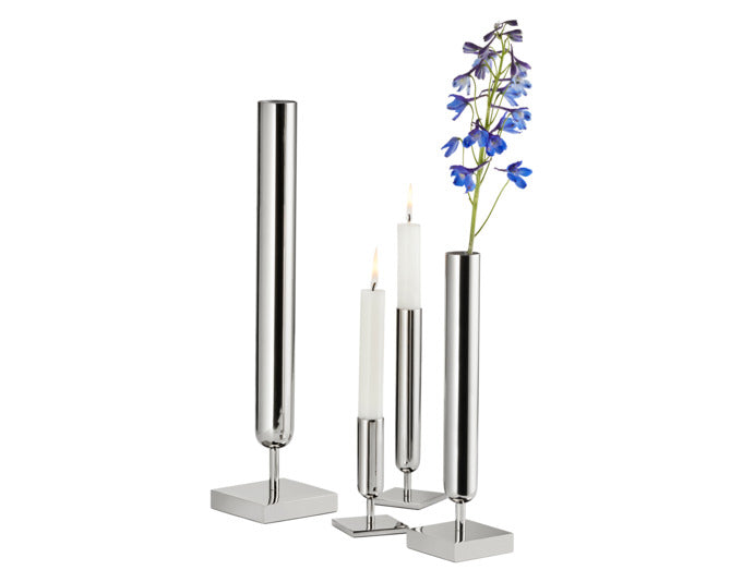 PHILIPPI Vase Lambda S Inox ø 7x28 cm – Stilvolle Eleganz