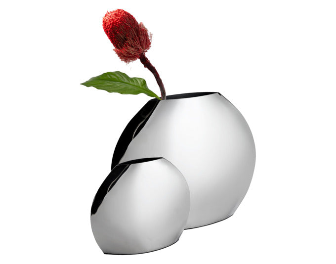 PHILIPPI Vase Emilia L Inox 35x8.5x29 cm – Modernes Design