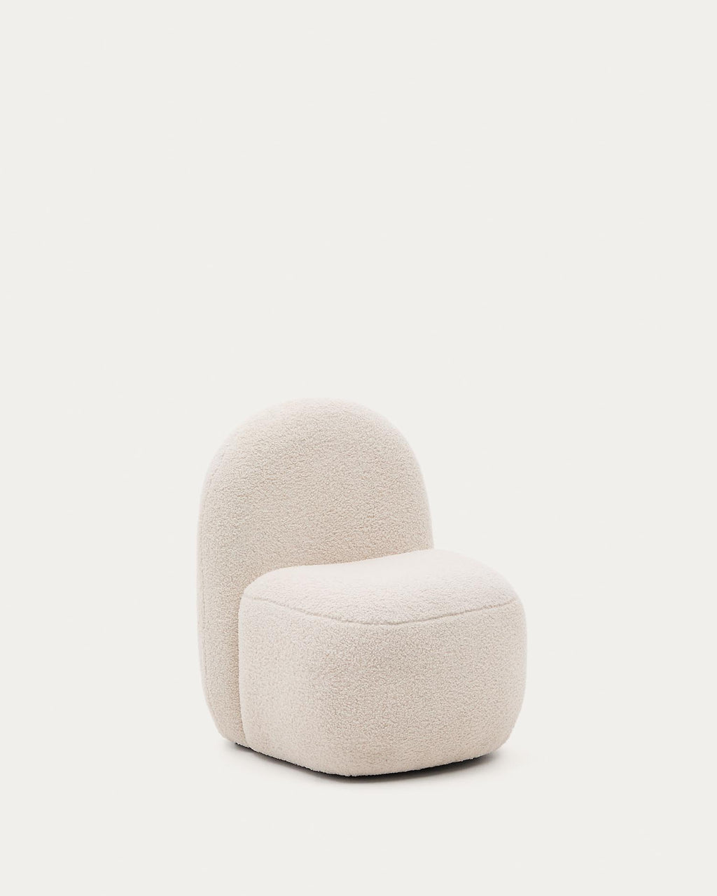 Kave Home Kindersessel Bucky aus weissem Bouclé FSC 100%